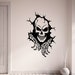 Scary Skeleton Skull Breaking Through Wall Halloween Vinyl Wall ...