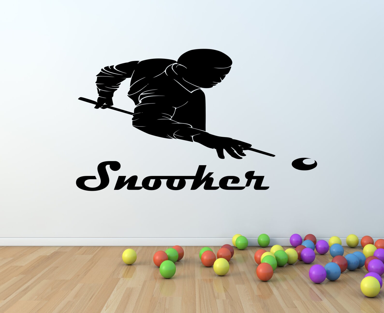 Snooker Player Vinyl Wall Art Sticker sp24 - Etsy.de