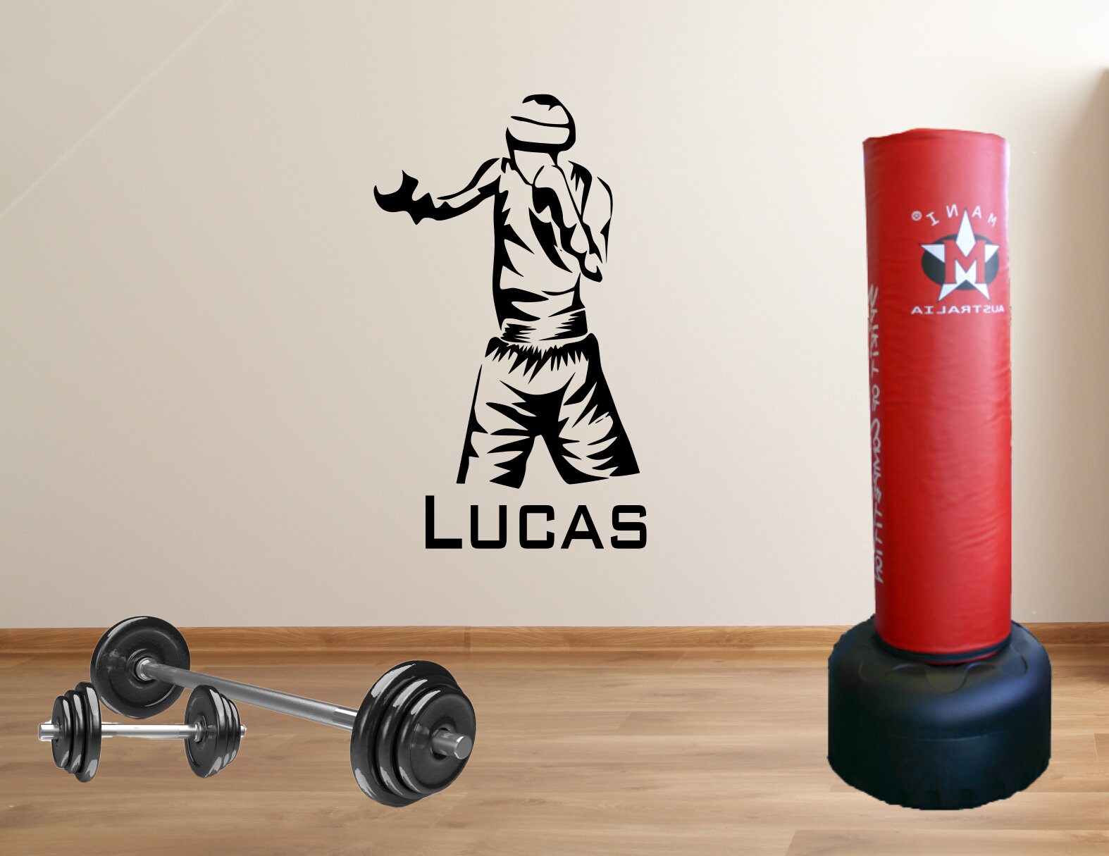 Personalised Boxing Vinyl Wall Art Sticker Any Name sp33 - Etsy UK