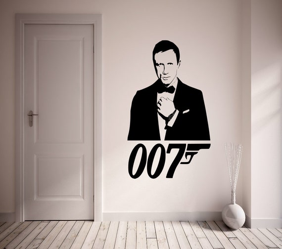 James Bond 007 Vinyl Wall Art Sticker fms45 | Etsy UK