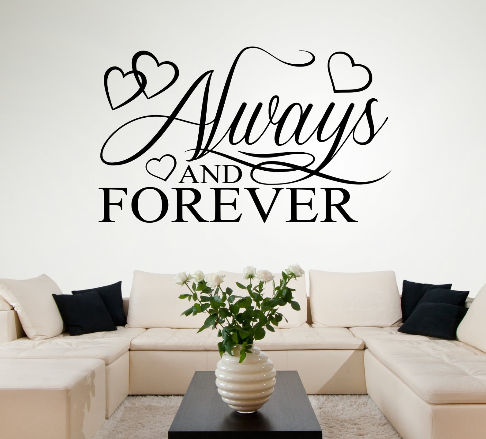 Always and Forever Family Vinyl Wall Art Sticker fm22 - Etsy