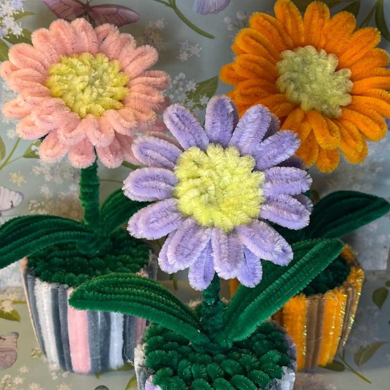 Fuzzy Wires Flower - Etsy