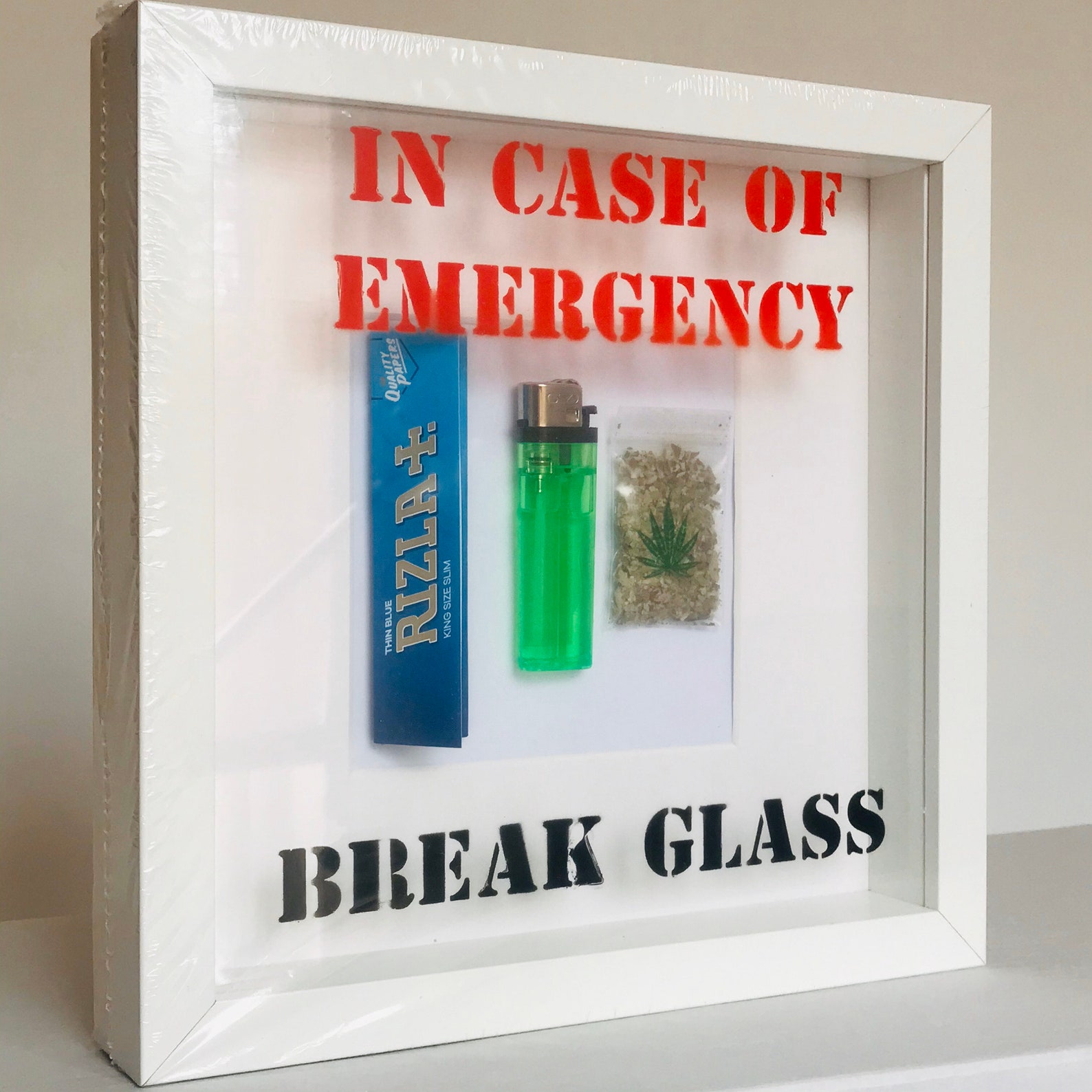 In Case of Emergency Pop Art Wall Frame | Etsy UK