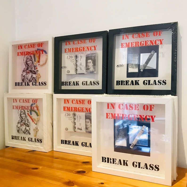 In Case of Emergency Pop Art Wall Frame - Etsy UK