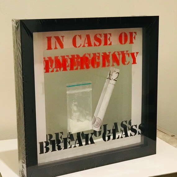 In Case of Emergency Pop Art Wall Frame 8x8 | Etsy Australia