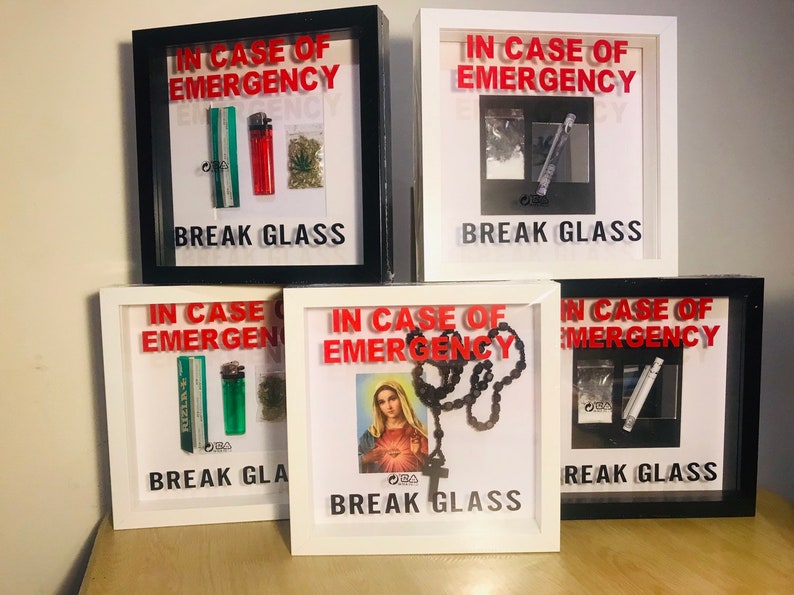 In Case of Emergency Pop Art Wall Frame - Etsy UK