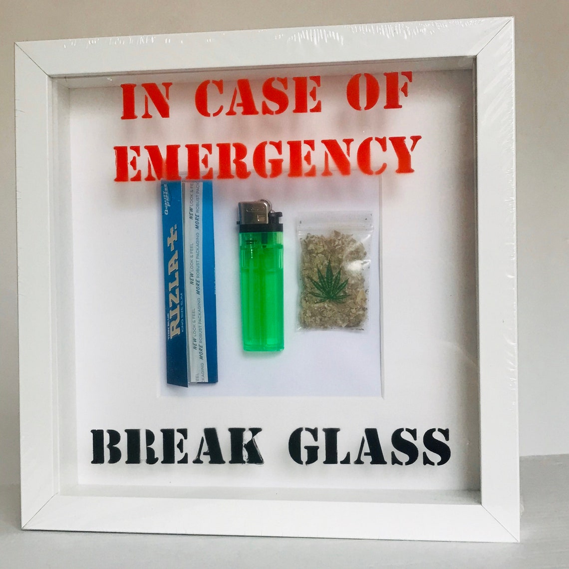 In Case of Emergency Pop Art Wall Frame | Etsy UK