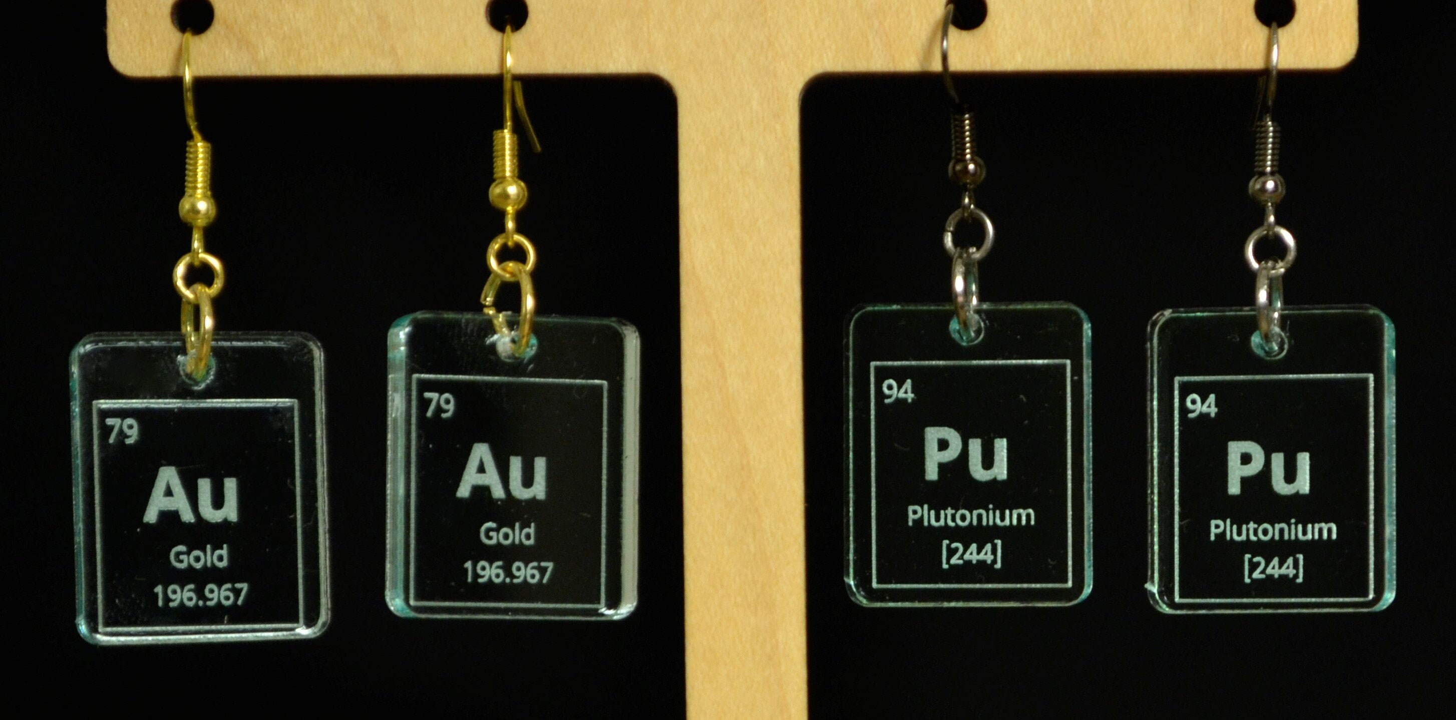Chemistry Earrings Periodic Table of Elements Jewelry | Etsy