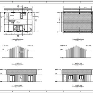 Architectural Plan Set for a Custom Designed Galvanized Steel Cabin Kit ...