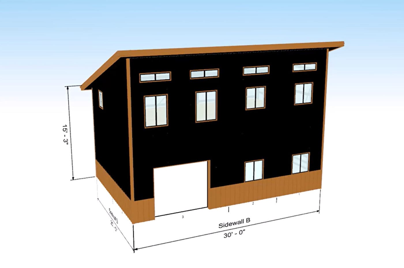 Architectural Plan Set for a Custom Designed 20 X 30 Two Story ...