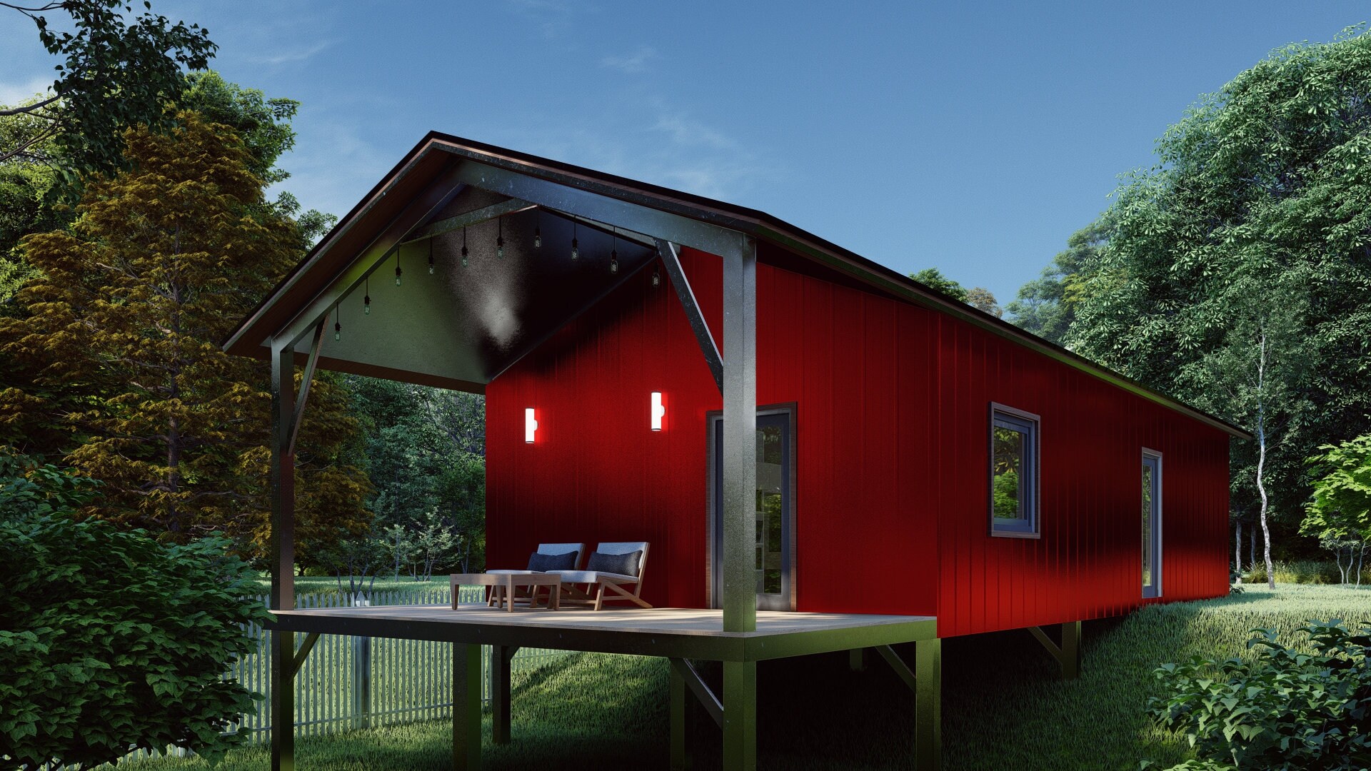 Architectural Plan Set for a Custom Designed 900 Sq Ft Galvanized Steel ...