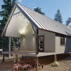 Architectural Plan Set for a Custom Designed Galvanized Steel Cabin Kit ...
