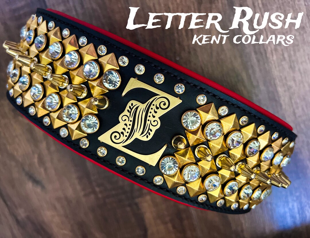 Gold Rush Letter Collar - Etsy