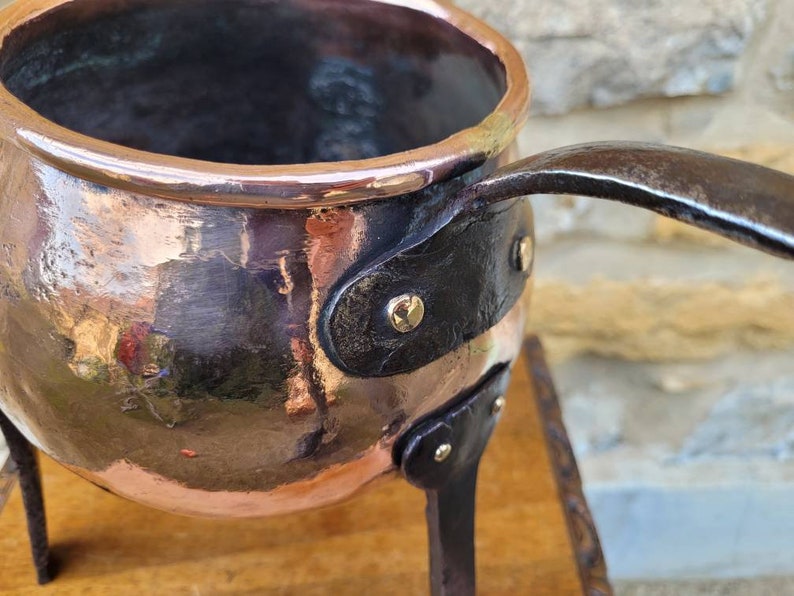 Antique Copper Glue Pot / 18th Century Leather Working / Pot à - Etsy
