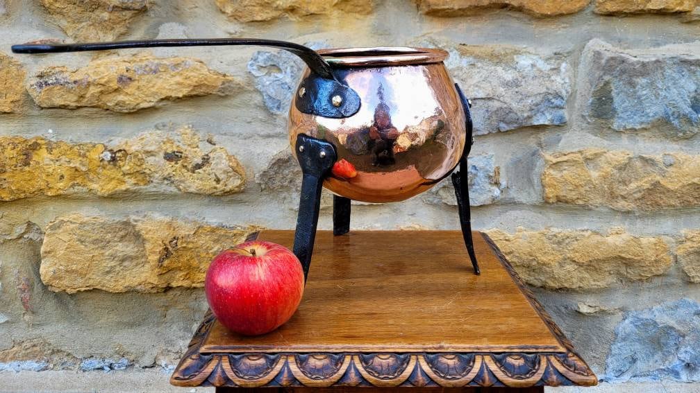 Antique Copper Glue Pot / 18th Century Leather Working / Pot à Colle ...