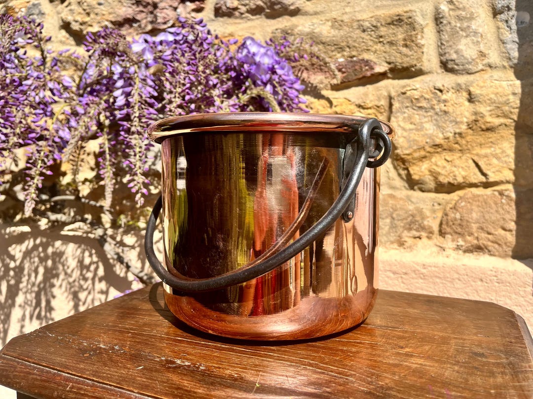 Antique French Copper Water Bucket – 1800s “seau à Eau” – Rustic ...
