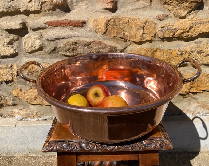 Pristine 1800's Copper Jam Pan / Heavy French Copper Pan - Etsy