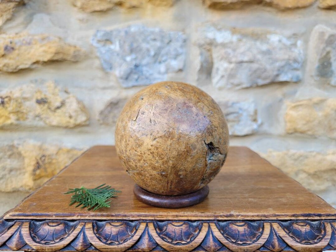 Polished Hand-carved Petanque Ball / Rustic Wooden Boule / Made in ...