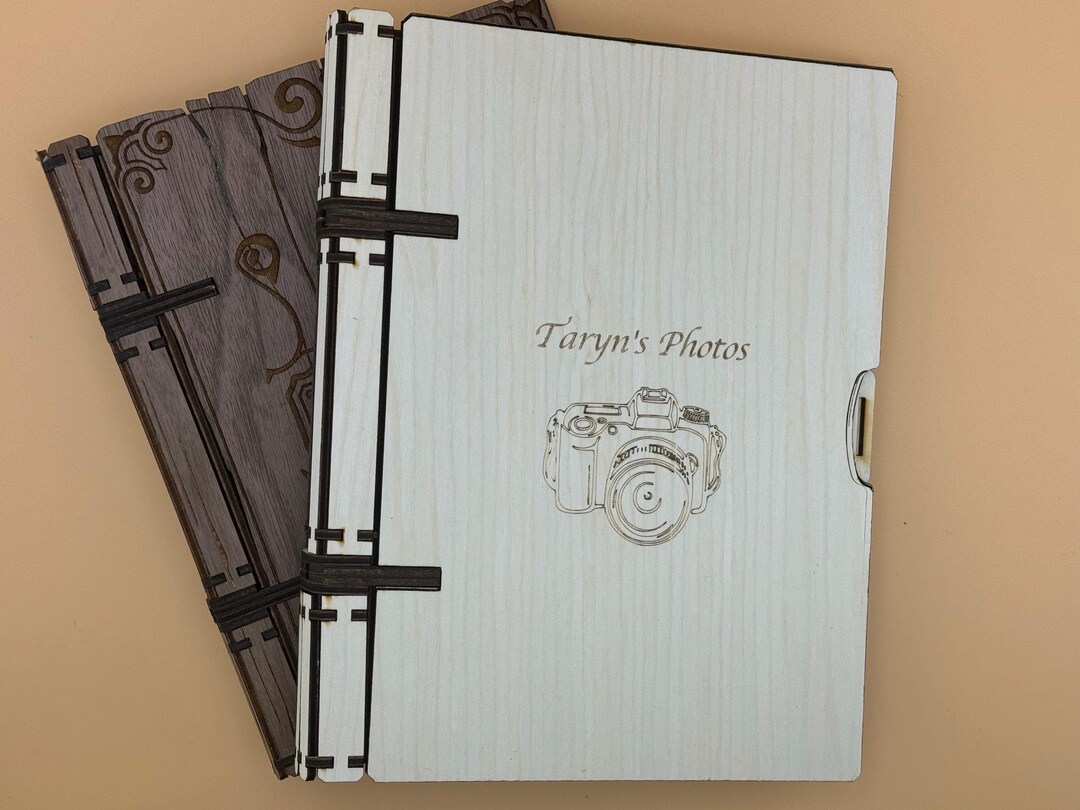 Personalized Wooden Book Cover/ Binder - Etsy