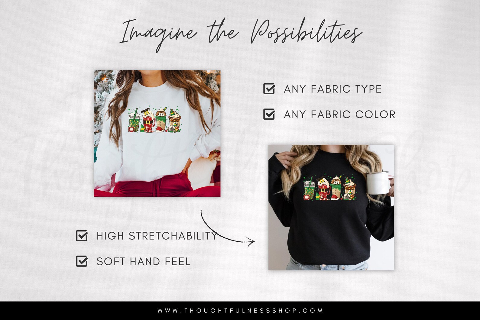 Ready to Press DTF Transfer Elf Coffee Tshirt Transfer - Etsy