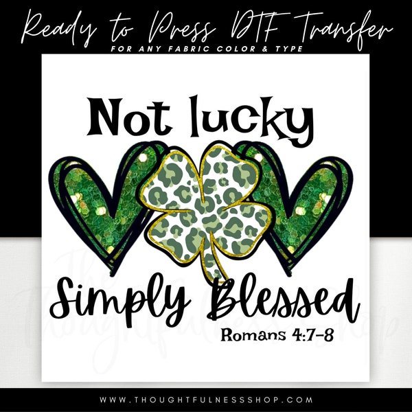 Not Lucky Simply Blessed Svg - Etsy