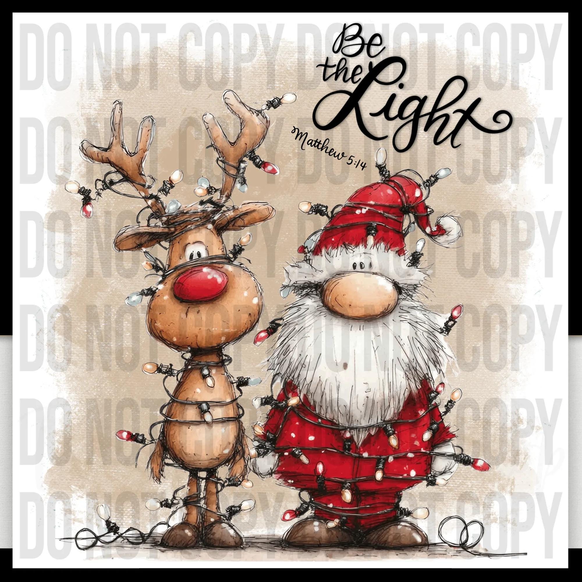 Christian Christmas PNG, Be the Light Matthew 5:14 Clipart, Quirky ...