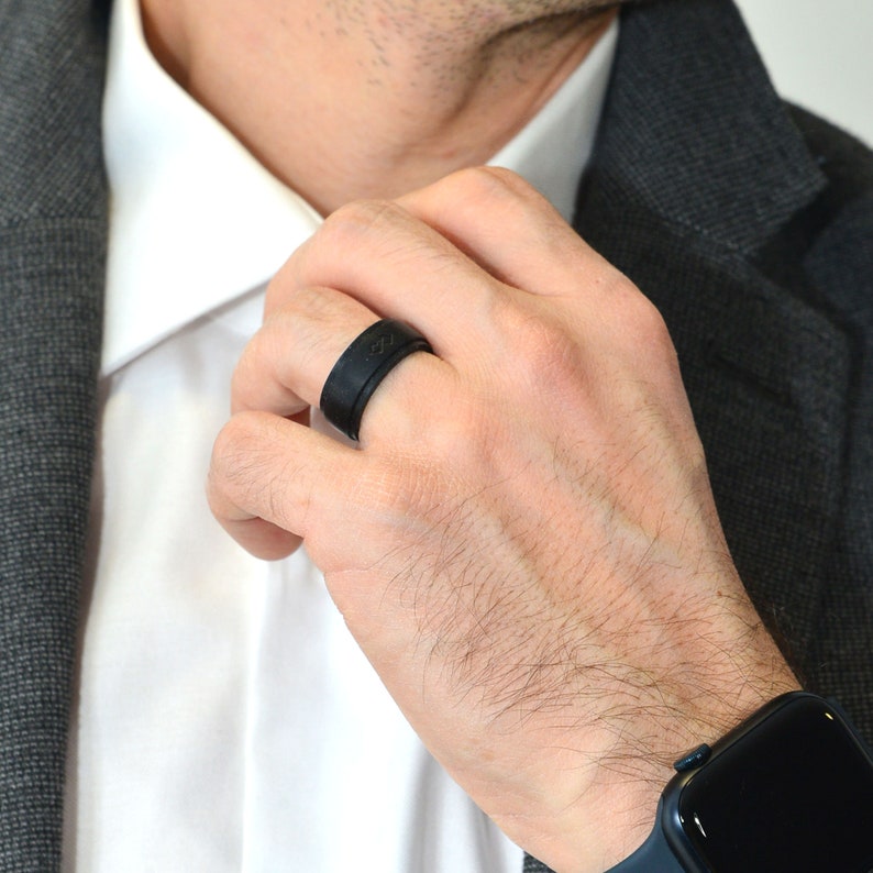 Rinfit Silicone Wedding Ring for Men - Affordable, Comfortable, Soft ...