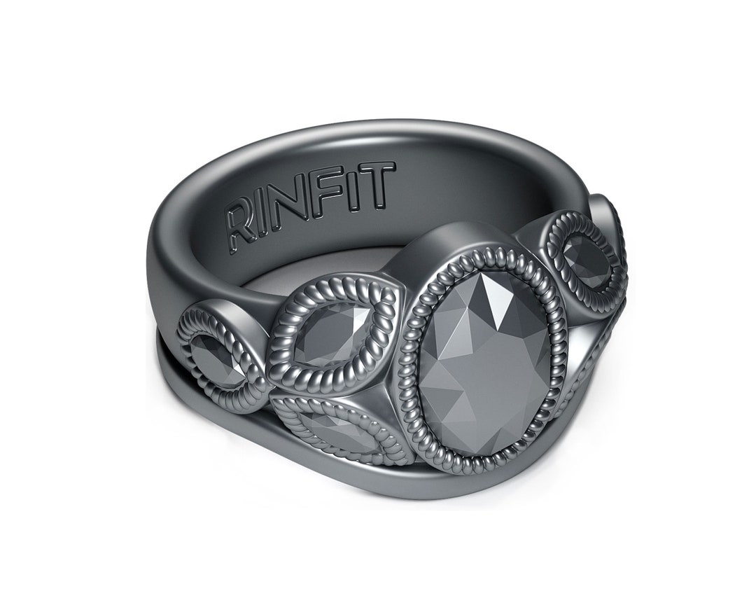 Rinfit Silicone Rings for Women - Female Wedding Rubber Bands - Soft ...