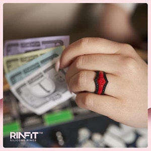 Rinfit Matching Silicone Rings for Couples - Silicone Wedding Bands ...