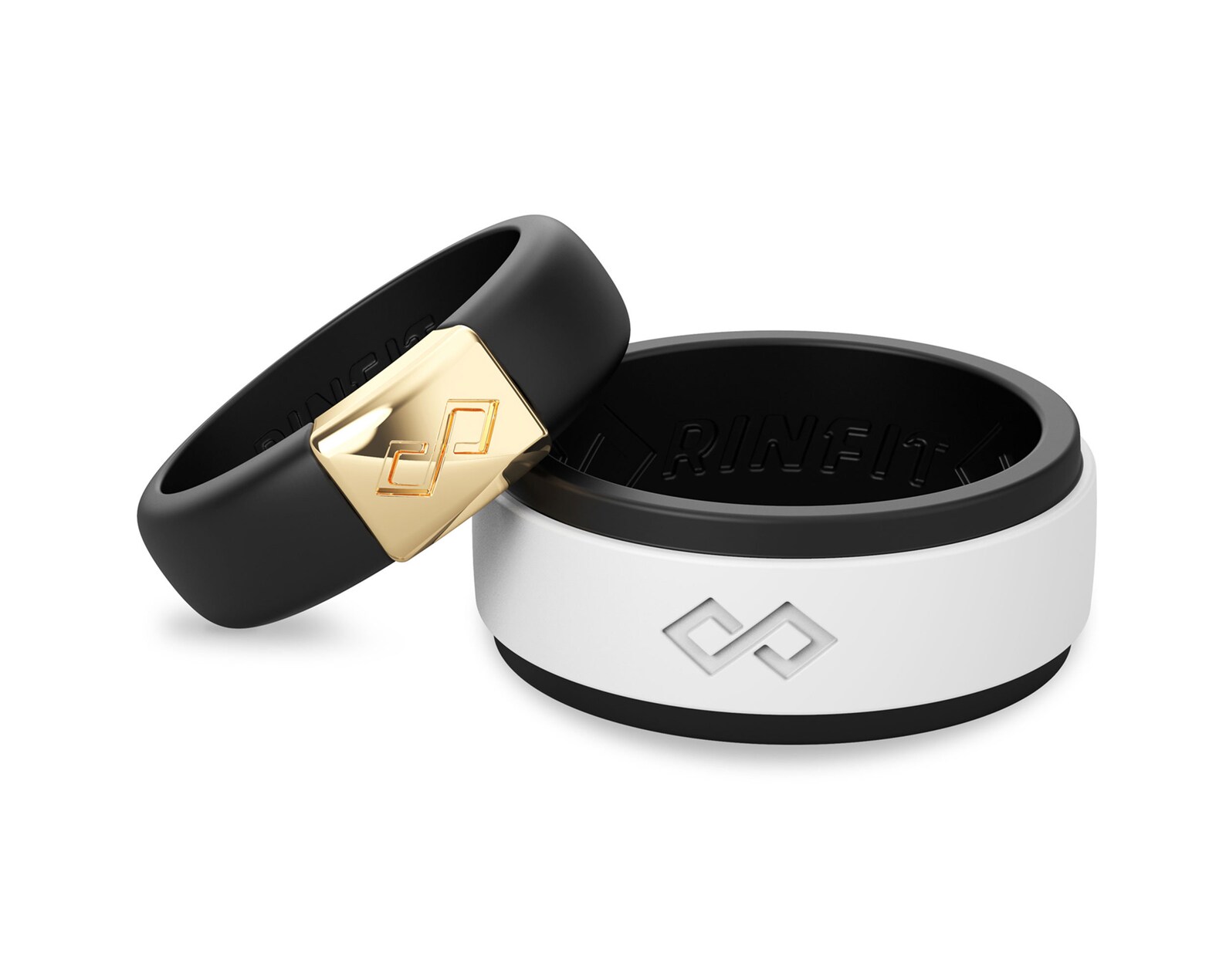 Rinfit Matching Silicone Rings for Couples - Silicone Wedding Bands ...