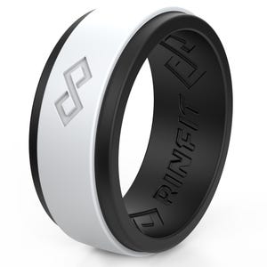 Rinfit Matching Silicone Rings for Couples - Silicone Wedding Bands ...