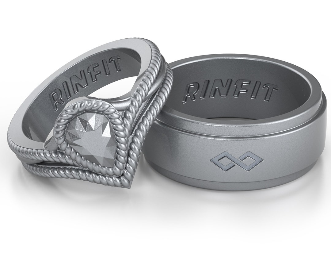 Rinfit Matching Silicone Rings for Couples Silicone Wedding - Etsy