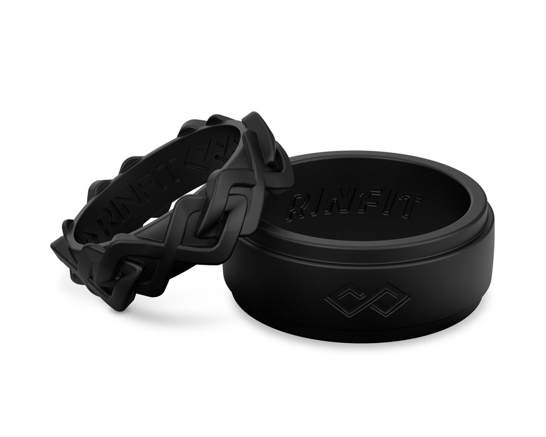 Rinfit Matching Silicone Rings for Couples - Silicone Wedding Bands ...