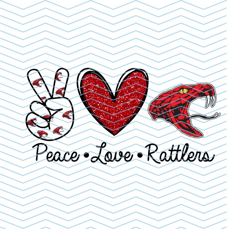 Peace Love Rattlers, Rattlers PNG, Rattler Pride PNG - Etsy