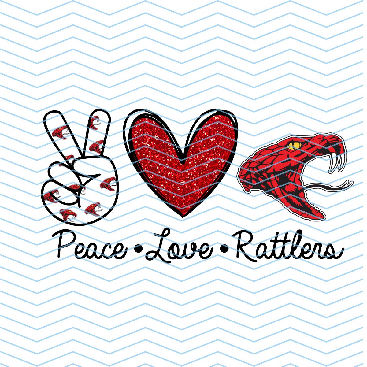 Peace Love Rattlers, Rattlers PNG, Rattler Pride PNG - Etsy