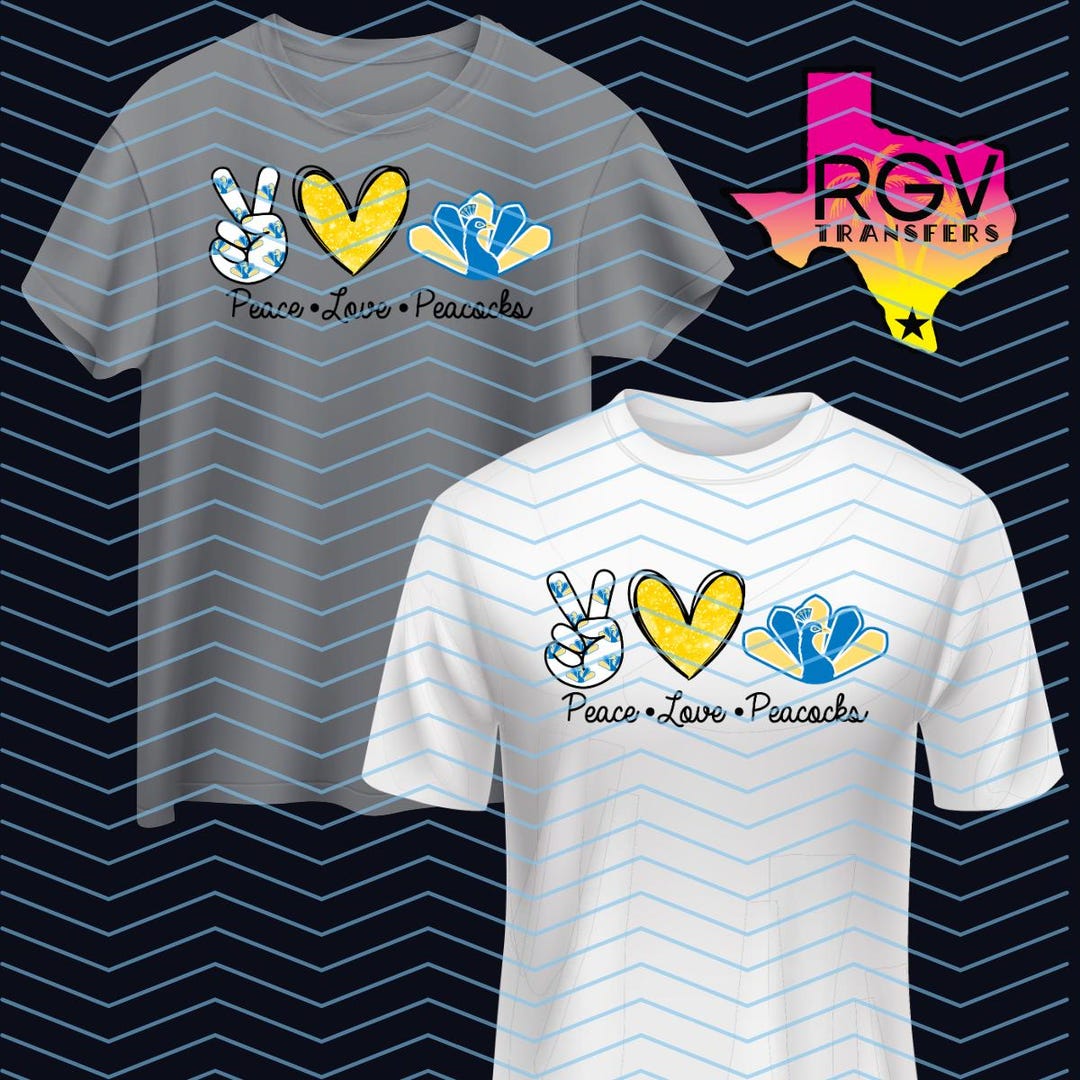 Peace Love Peacocks, Peacocks PNG - Etsy