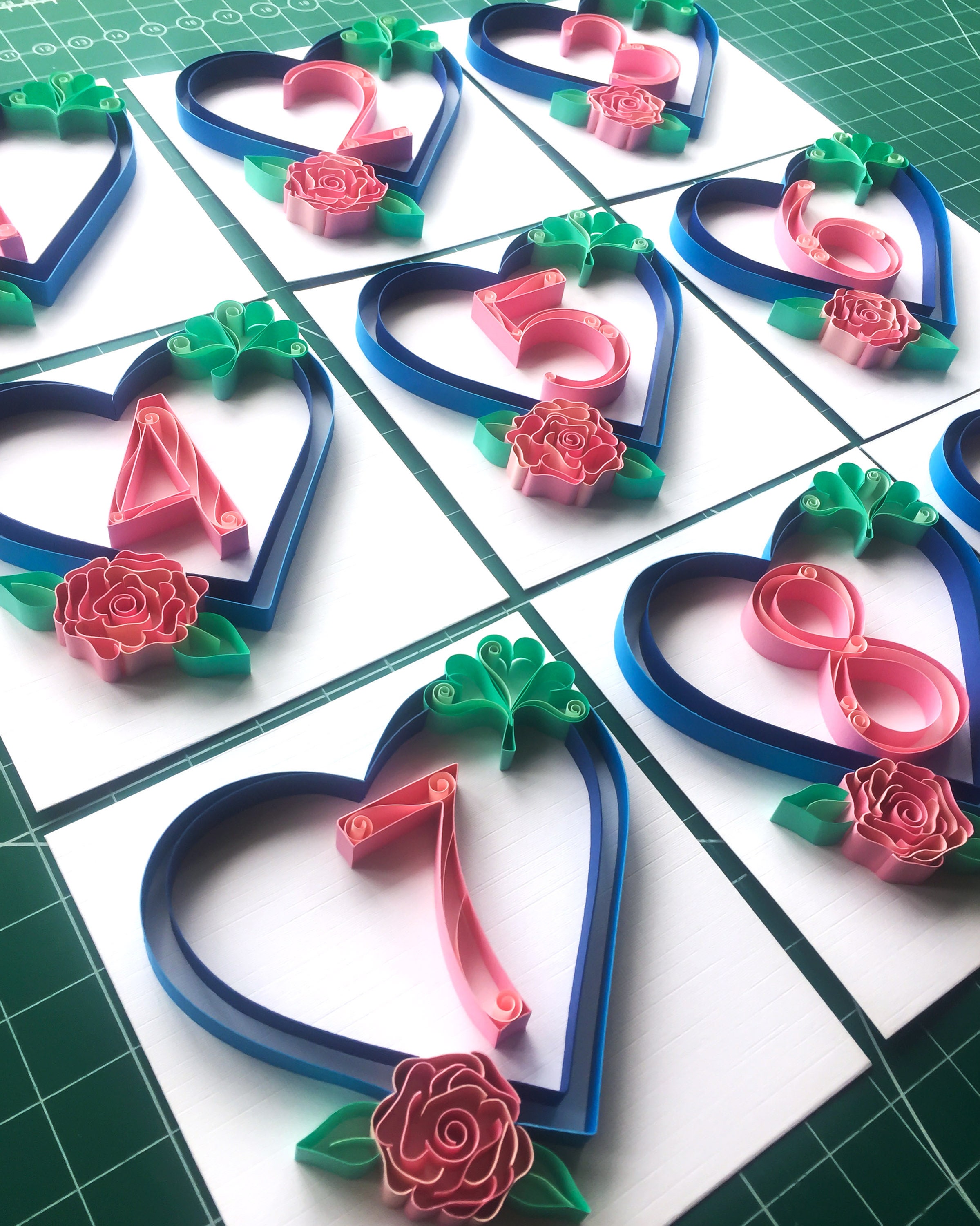 Wedding Table Numbers Handmade Quilling Paper Art Bespoke - Etsy