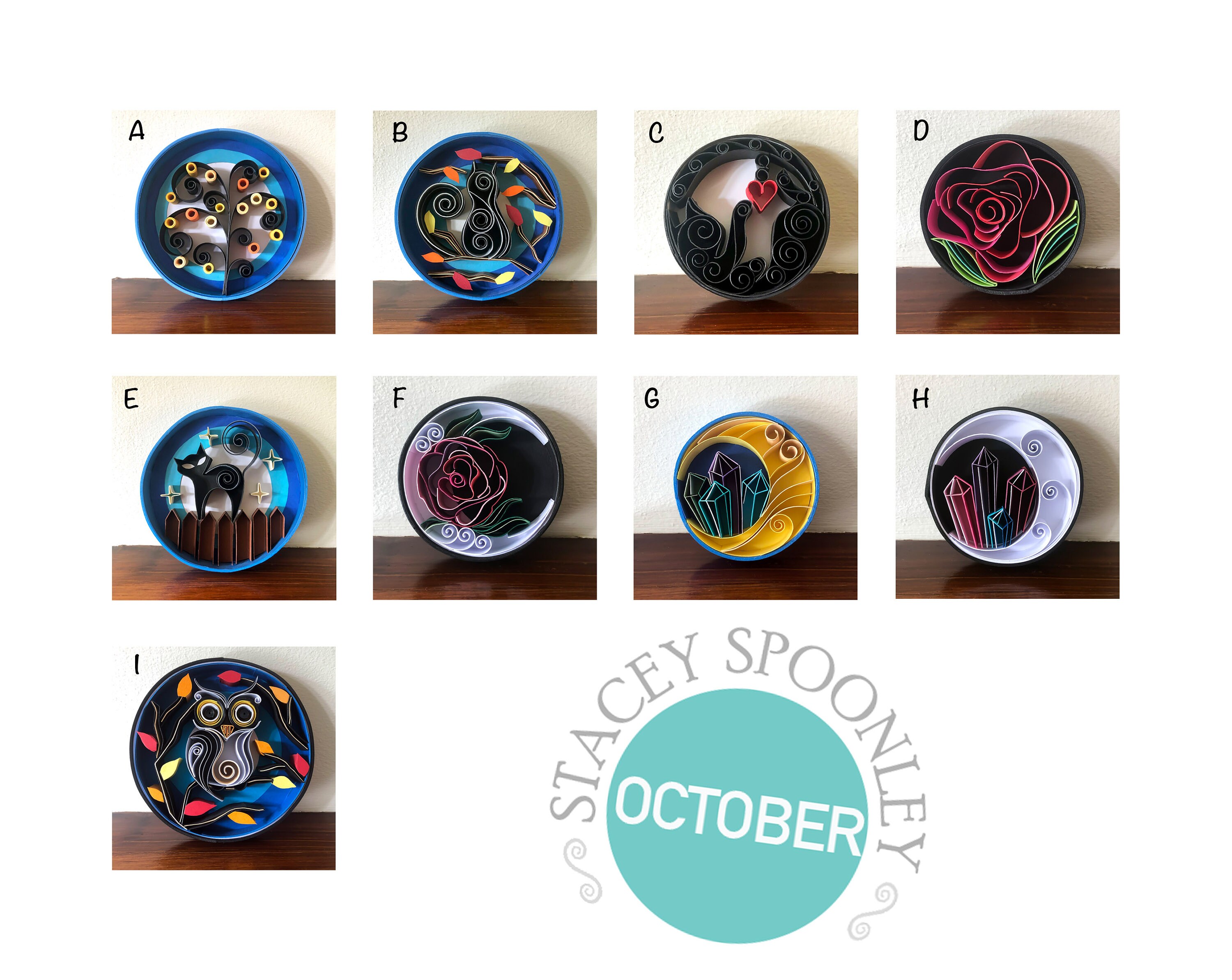 Landscape Quilling, Circular Framed Paper Quilled Art, Small Handmade ...