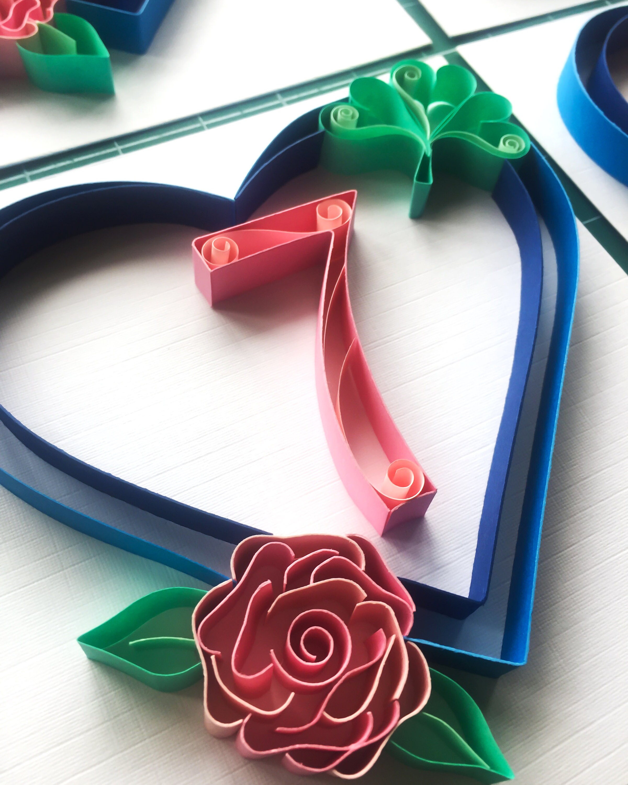 Wedding Table Numbers Handmade Quilling Paper Art Bespoke - Etsy