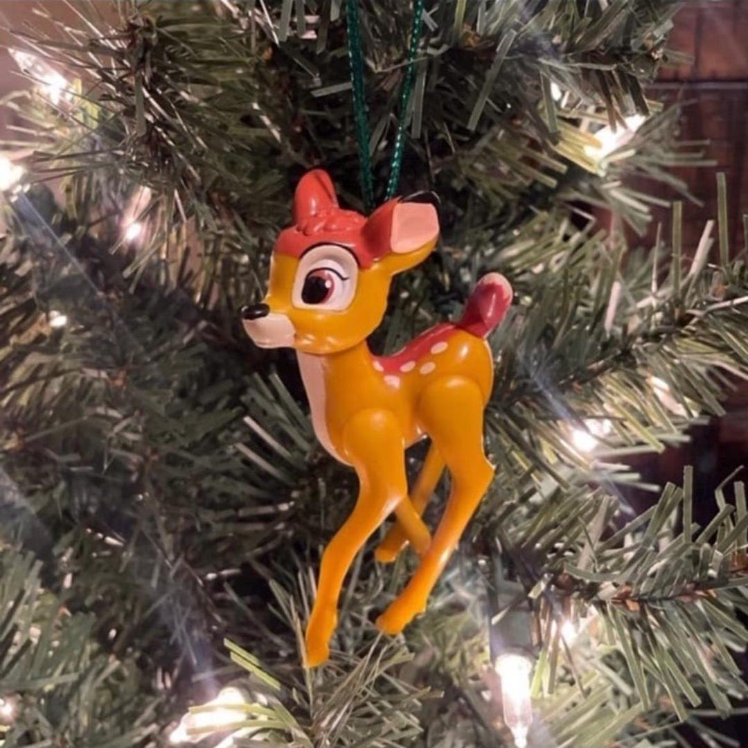 Upcycled Bambi Toy Christmas Ornament - Etsy