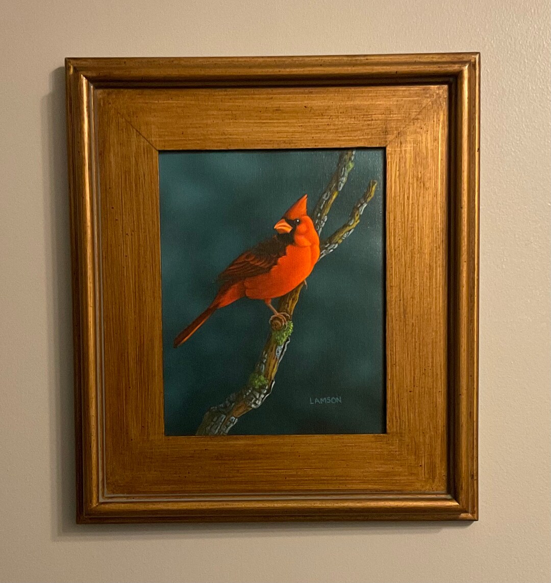 Framed Cardinal Painting - Etsy