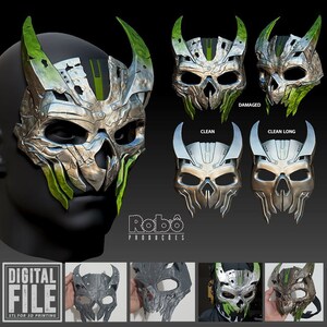 Metal Skull Mask STL Model 3D Print File - Etsy