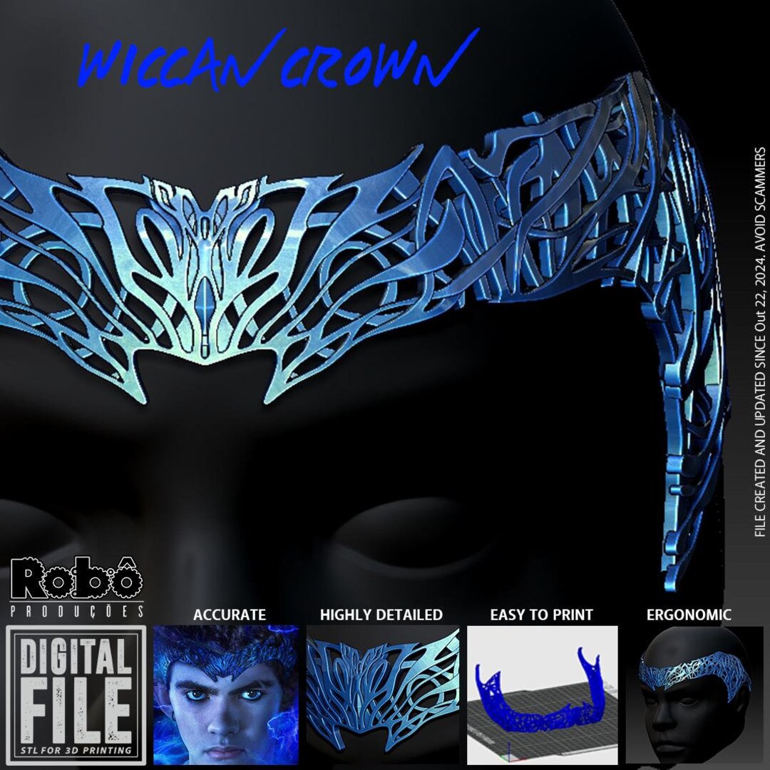 Wiccan Crown Agatha All Along STL 3D Model File - Etsy
