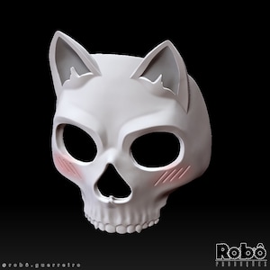 Kitty Ghost - Cat Mask Cosplay - STL Model 3D Print File - Etsy