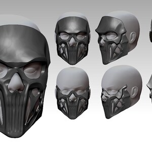 Ghost Possessed Mask - STL Model 3D Print File - Etsy