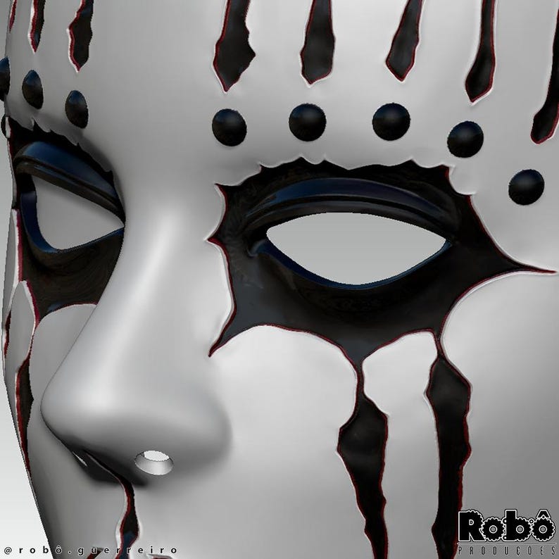 Joey Jordison Mask - Subliminal Verses - (accurate) - STL Model 3D ...
