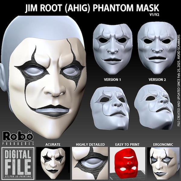 Jim Root Mask - Etsy
