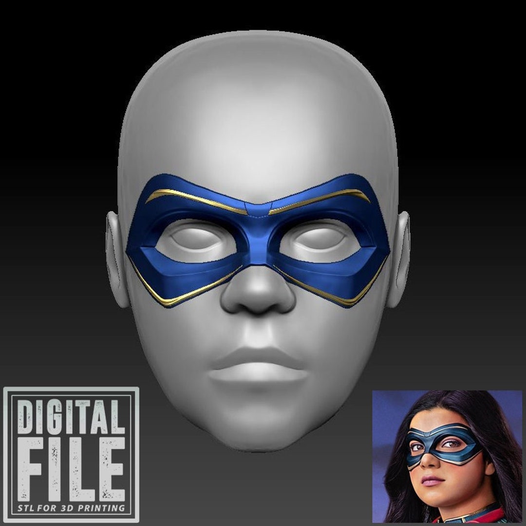 Ms. Marvel - Kamala Khan Mask - Fan Made - STL 3D Model - Etsy