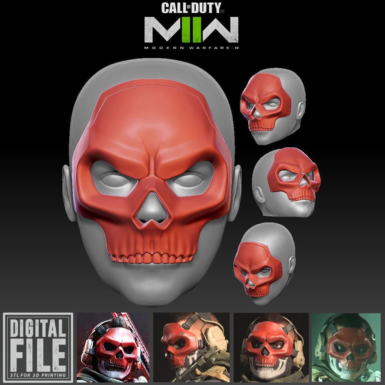 Soap Operator Mask Call Of Duty Modern Warfare 2 Warzone Etsy Uk