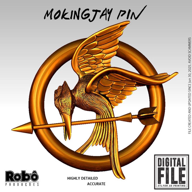 Mockingjay Pin - Etsy